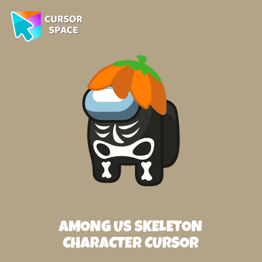Custom Cursor Among Us Skeleton Character For Chrome - Cursor Pack ...