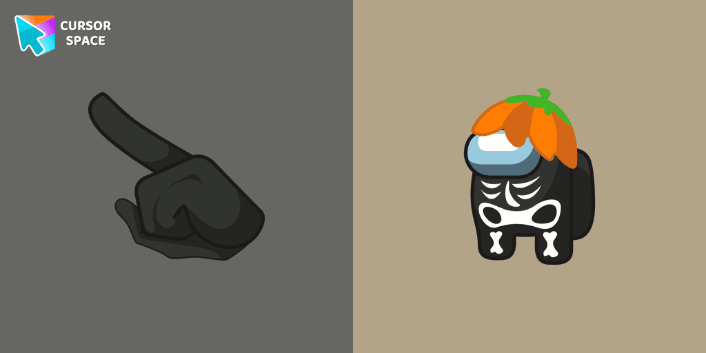 Custom Cursor Among Us Skeleton Character For Chrome - Cursor Pack ...